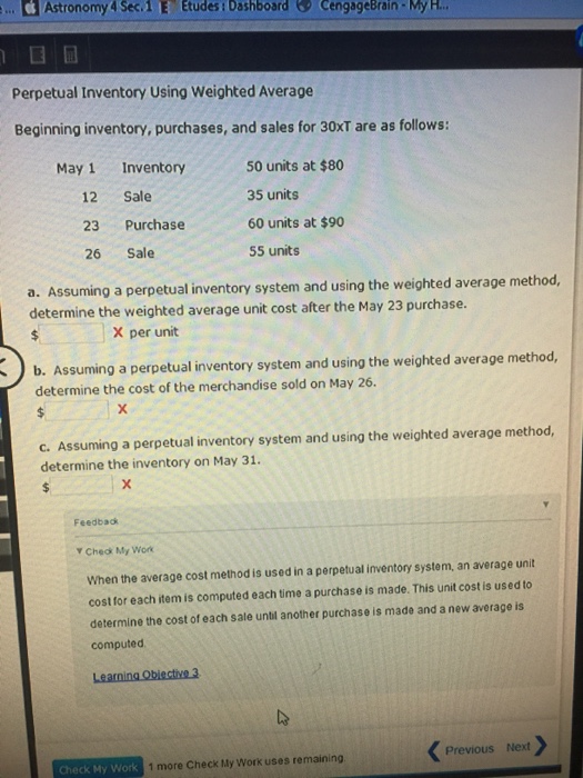 Solved Perpetual Inventory Using Weighted Average Beginning | Chegg.com