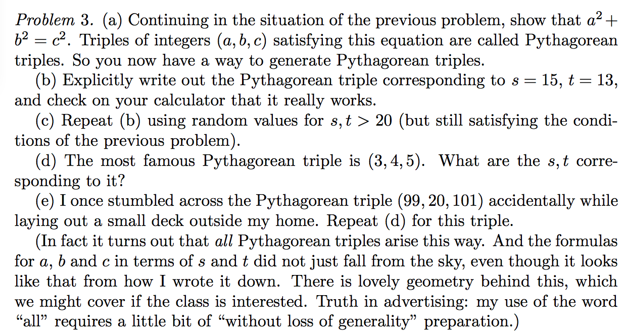 Solved Suppose s and t are coprime integers, both of them | Chegg.com