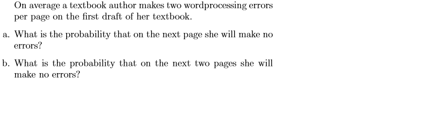 Solved On average a textbook author makes two word | Chegg.com