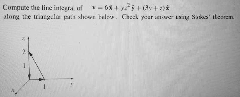 Solved Compute the lne integral of v = along the | Chegg.com