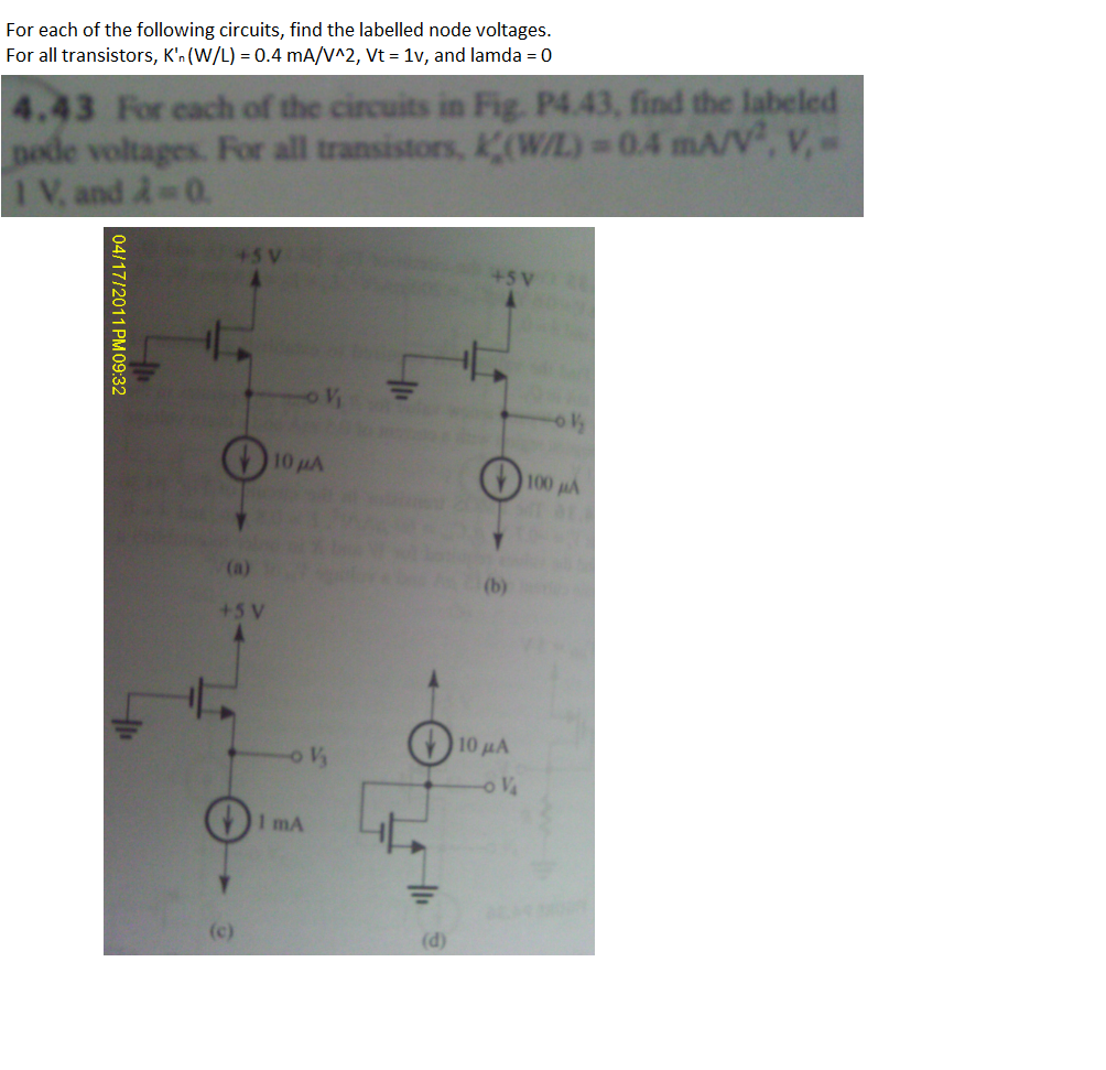 Solved For each of the following circuits, find the labeled | Chegg.com