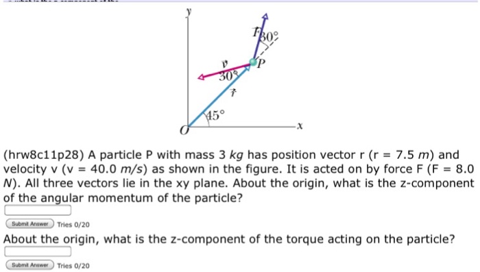 Solved A particle P with mass 3 kg has position vector r | Chegg.com