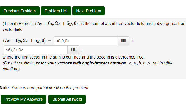 Solved Previous Problem Problem ListNext Problem (1 point) | Chegg.com