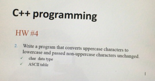 Solved Write a program that converts uppercase characters to | Chegg.com