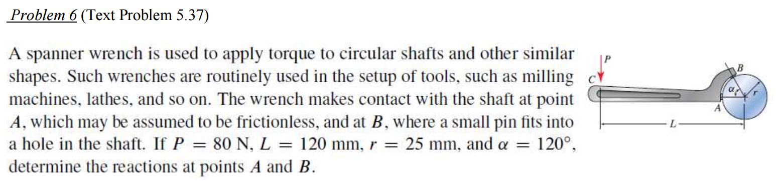 Solved A spanner wrench is used to apply torque to circular | Chegg.com