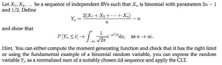 Let X1, X2... be a sequence of independent RVs such | Chegg.com
