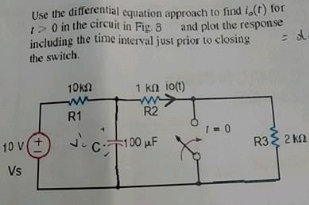 Solved Use the differential equation approach to find i_o(t) | Chegg.com