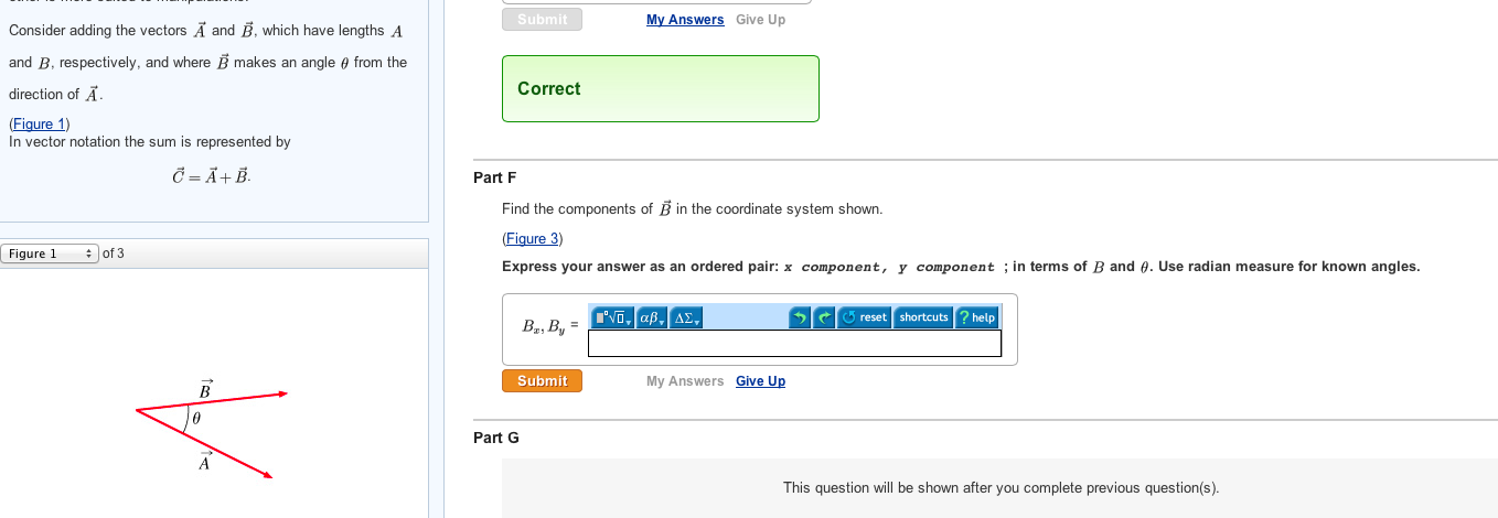 Solved Consider adding the vectors A rightarrow and B | Chegg.com