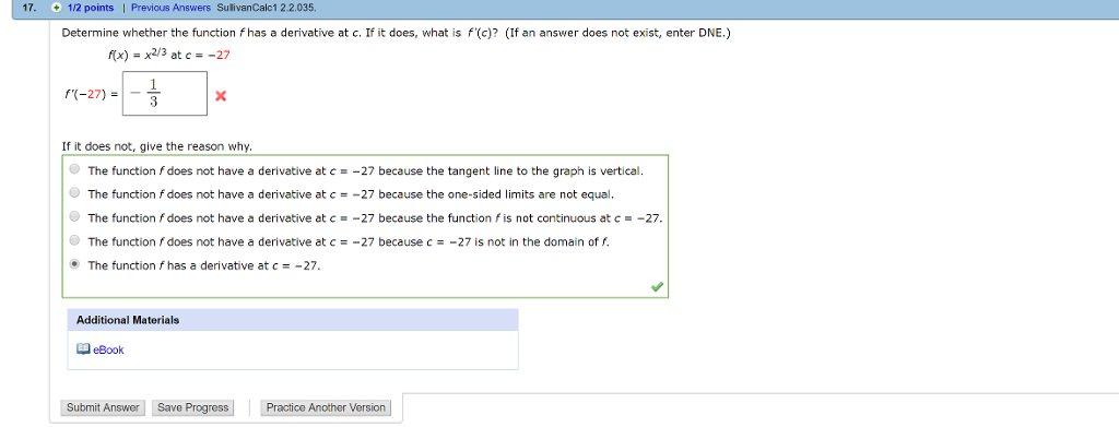 Solved 17. 1/2 points | Previous Answers SulivanCalc1 | Chegg.com Solved 17. 1/2 points | Previous Answers SulivanCalc1 | Chegg.com