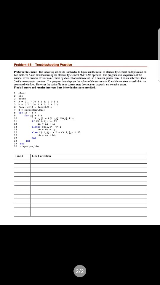 Solved Problem #3-Troubleshooting Practice Prahlem | Chegg.com