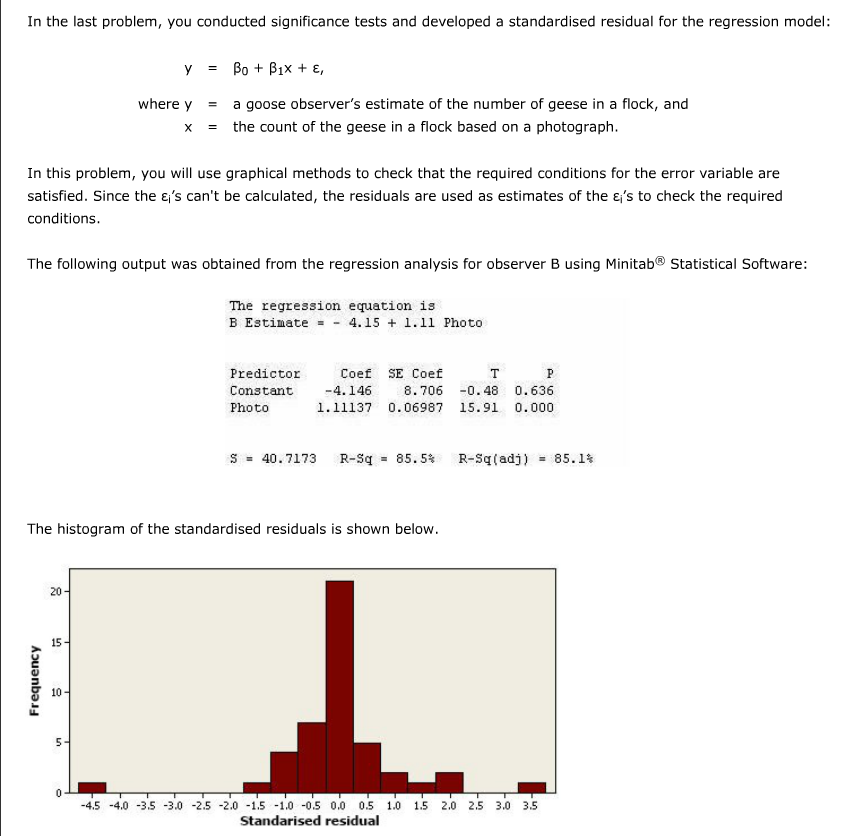 Solved In the last problem, you conducted significance tests | Chegg.com