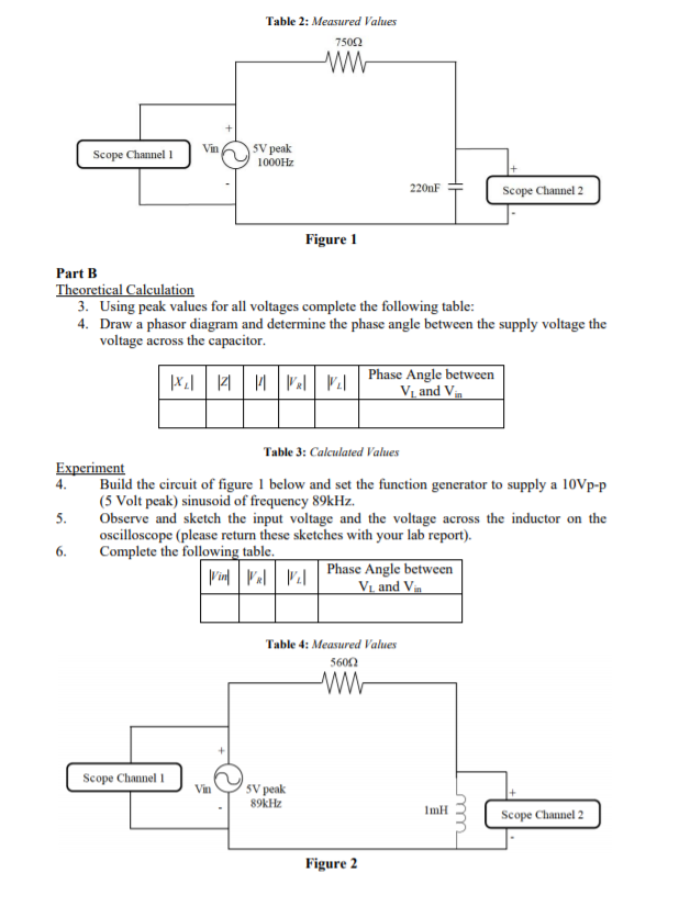 Solved LAB3:Capacitive and Inductive Reactance Introduction | Chegg.com