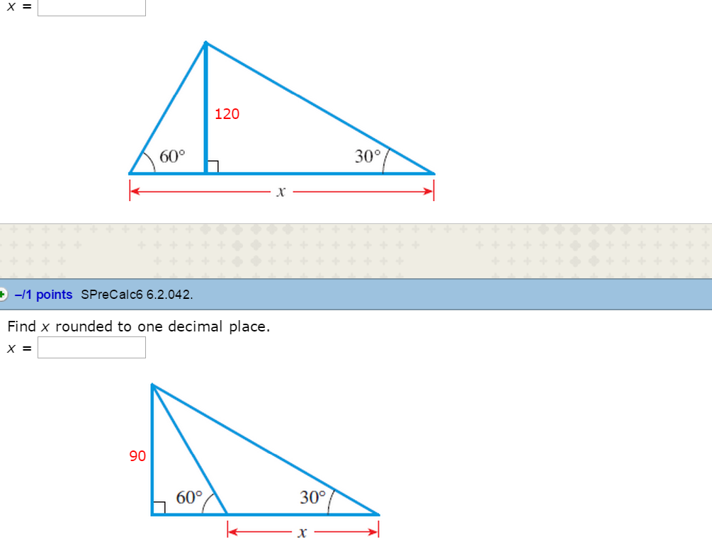 Solved Find x rounded to one decimal place. Solve the right | Chegg.com Solved Find x rounded to one decimal place. Solve the right | Chegg.com