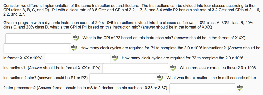 Solved Consider two different implementation of the same | Chegg.com