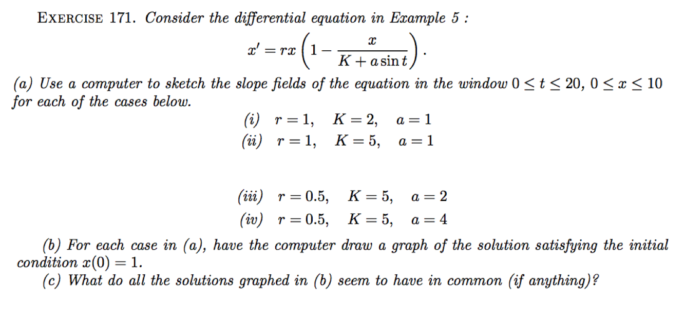 Solved Consider the differential equation in Example 5: z' = | Chegg.com