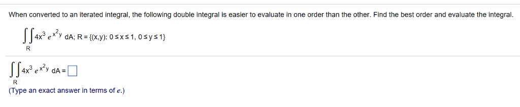 Solved When converted to iterated integral, the following | Chegg.com Solved When converted to iterated integral, the following | Chegg.com