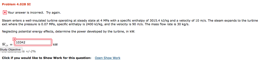 Solved Problem 4.028 SI ?Your answer is incorrect. Try | Chegg.com