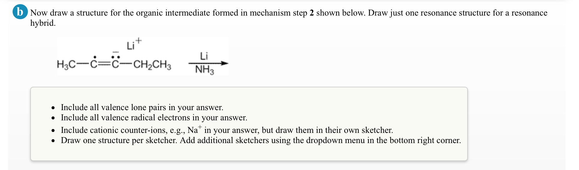 Solved Now draw a structure for the organic intermediate | Chegg.com Solved Now draw a structure for the organic intermediate | Chegg.com
