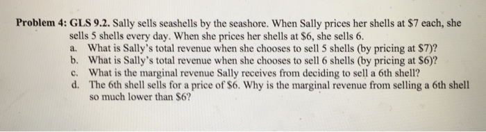 Solved Sally sells seashells by the seashore. When Sally | Chegg.com