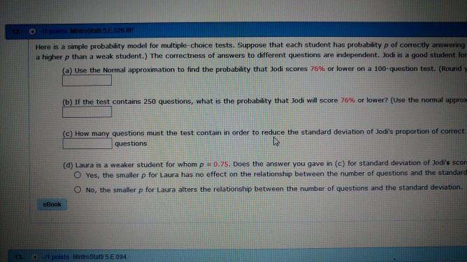 Solved Here is a simple probability model for multiple | Chegg.com