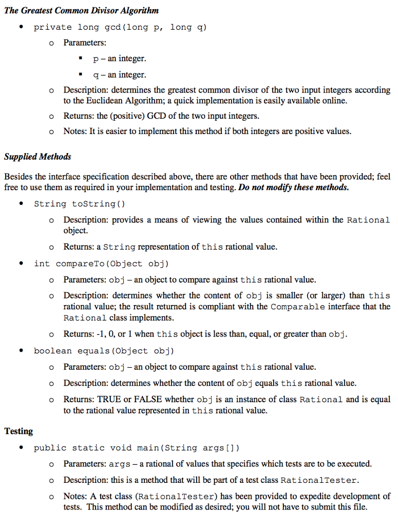 In this project, you will implement a class to | Chegg.com