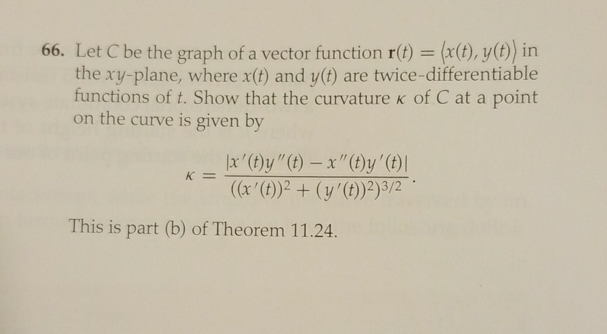 Solved Find the curvature of each of the functions defined | Chegg.com