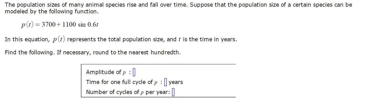 Solved The population sizes of many animal species rise and | Chegg.com