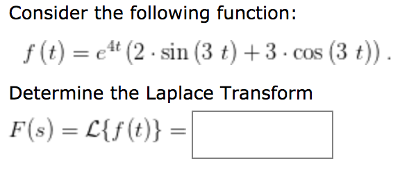 Solved Consider the following function: 3. cos (3 t)) 4t | Chegg.com