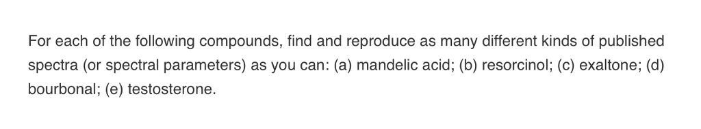 Solved For each of the following compounds, find and | Chegg.com