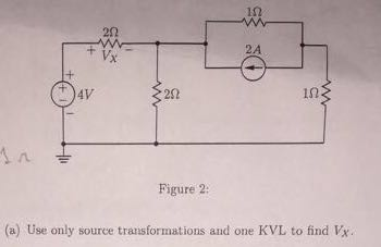 Solved Use only source transformations and one KVL to find | Chegg.com