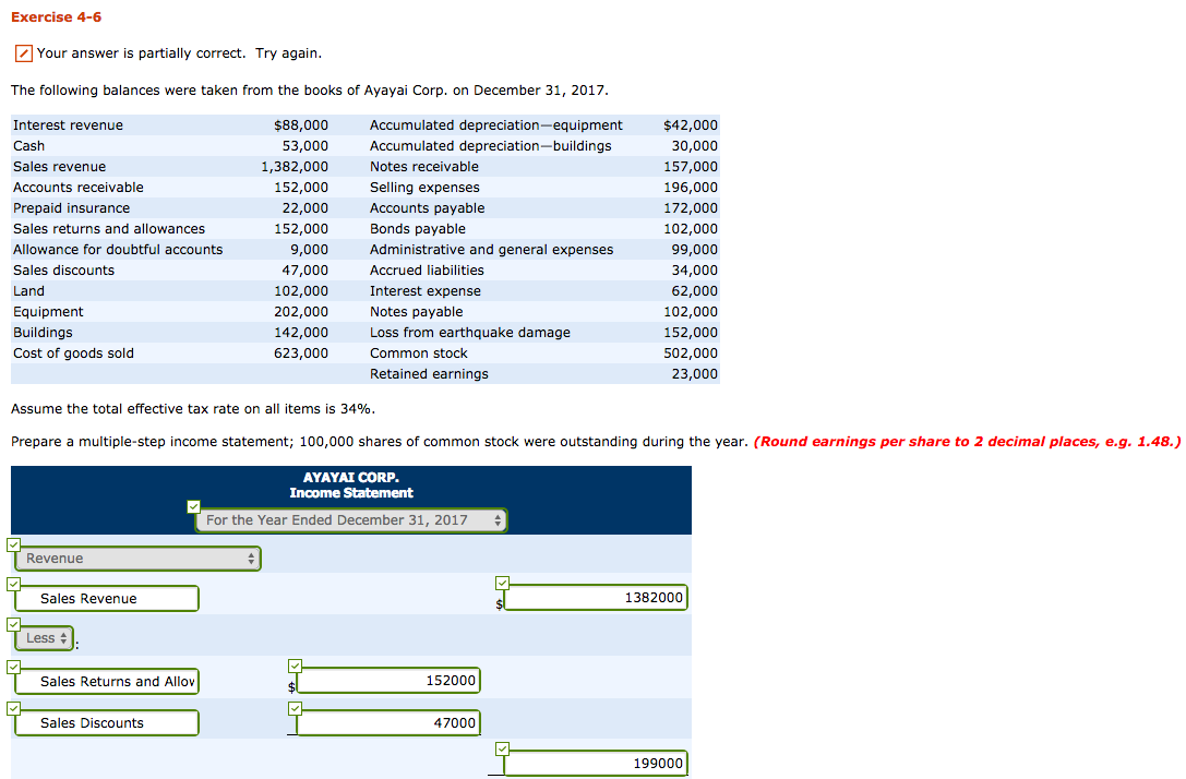 Solved Prepare a multi-step income statement (Just need | Chegg.com
