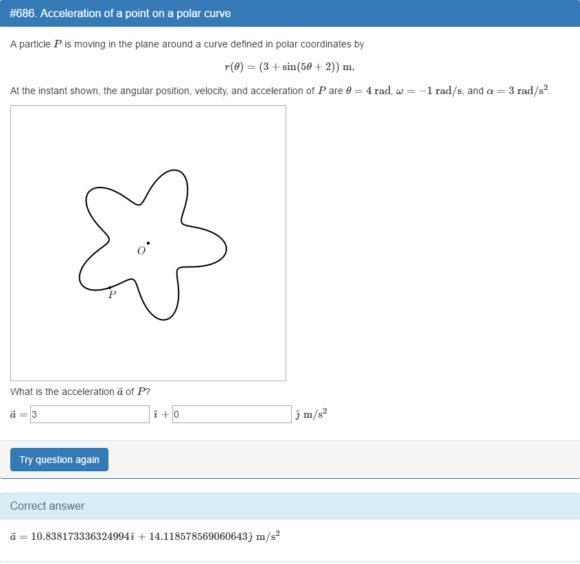 Solved A particle P is moving in the plane around a curve | Chegg.com