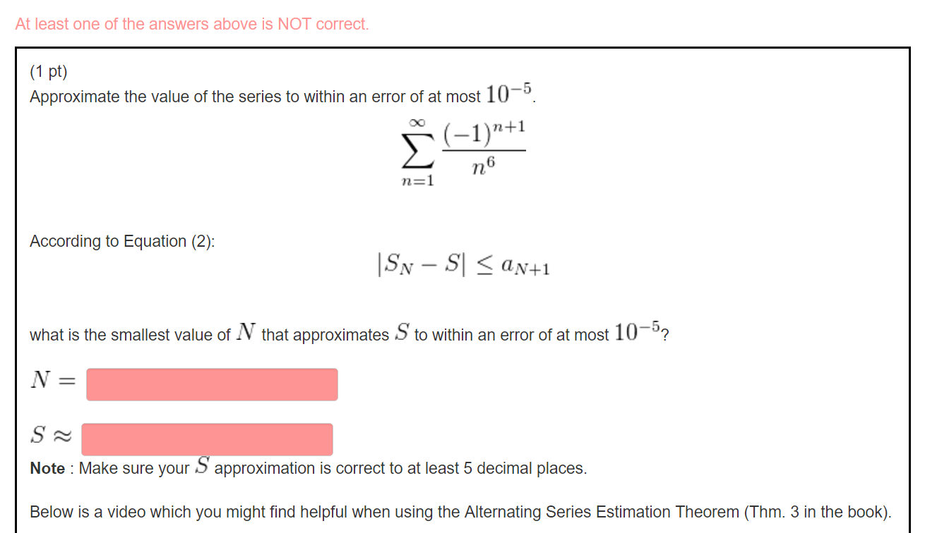 Solved Approximate the value of the series to within an | Chegg.com