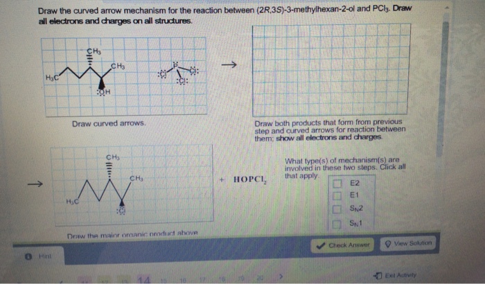 Solved Draw the curved arrow mechanism for the reaction | Chegg.com