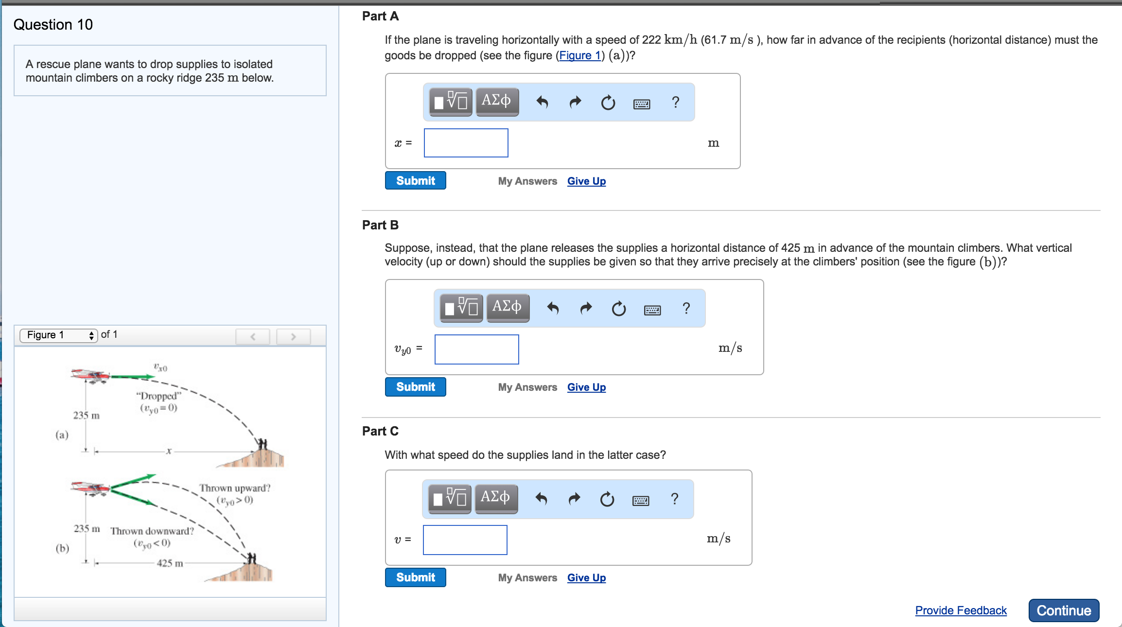 Solved A rescue plane wants to drop supplies to isolated | Chegg.com