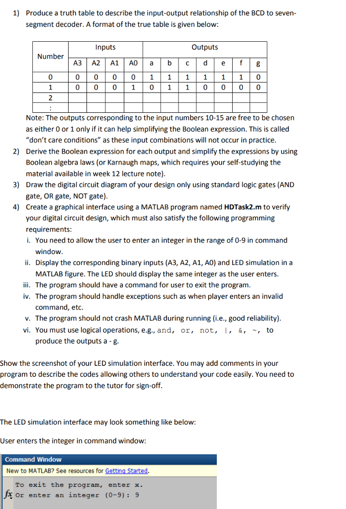 The seven-segment LED (Light Emitting Diode) or LCD | Chegg.com