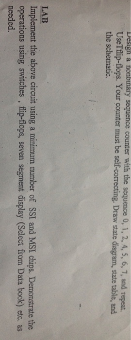 Solved Design nonbinary sequence counter with the sequence | Chegg.com