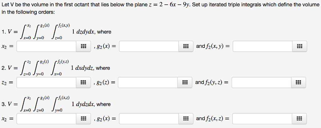 Solved Let V be the volume in the first octant that lies | Chegg.com