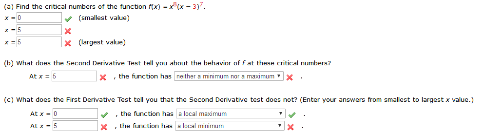 Solved (a) Find the critical numbers of the function | Chegg.com