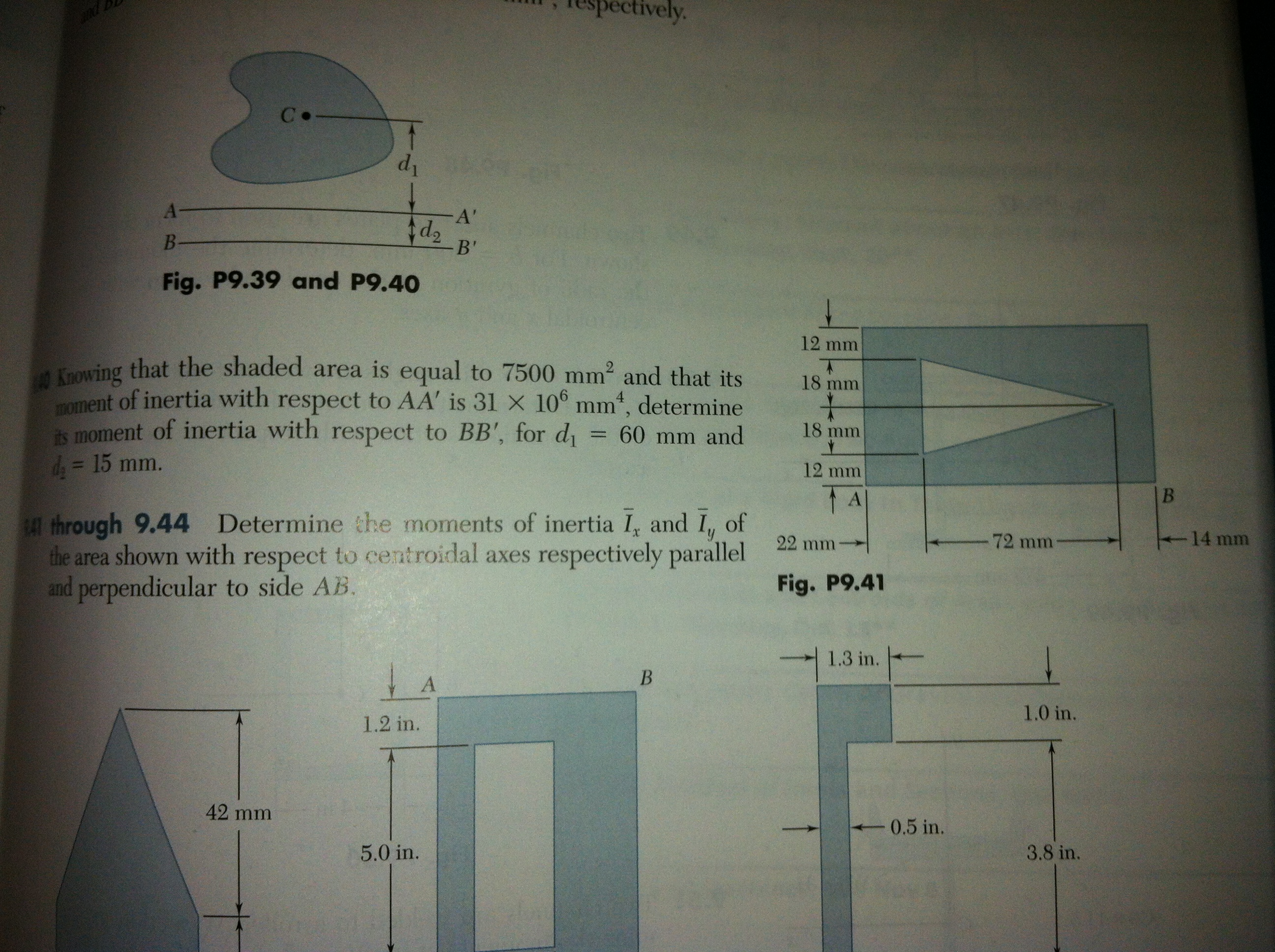 Solved Knowing that the shaded area is equal to 7500 mm2 and | Chegg.com