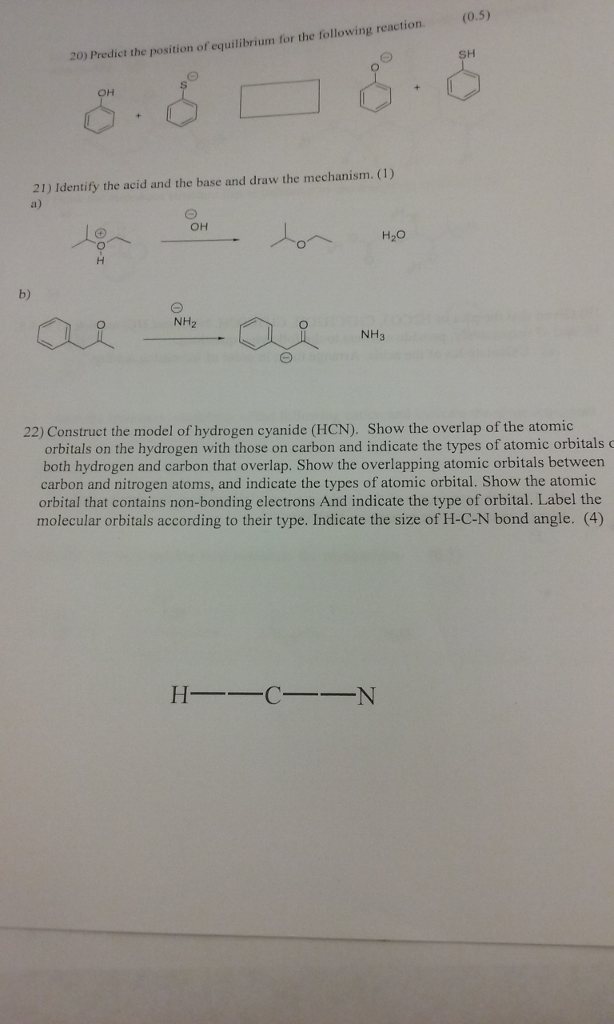 Solved Predict the position of equilibrium for the following | Chegg.com