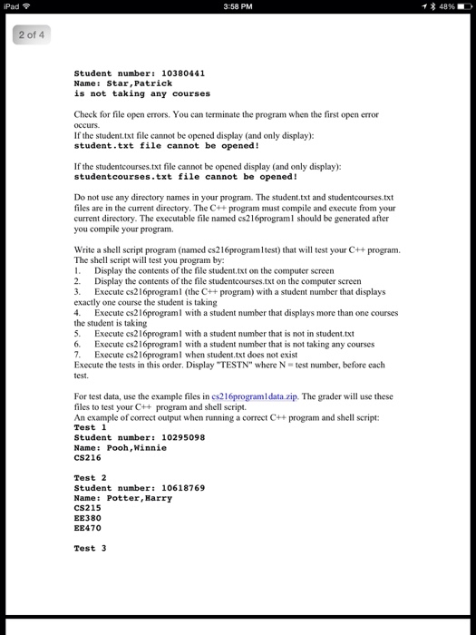 This is a CS 216 programming assignment that I really | Chegg.com