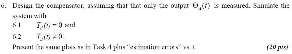 Solved "State Variable Control System of Antenna Angular | Chegg.com