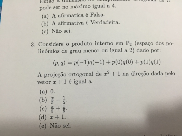 Solved Consider o produto interno em P_2 (espago dos | Chegg.com