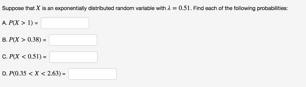 Solved Suppose That X Is An Exponentially Distributed Random