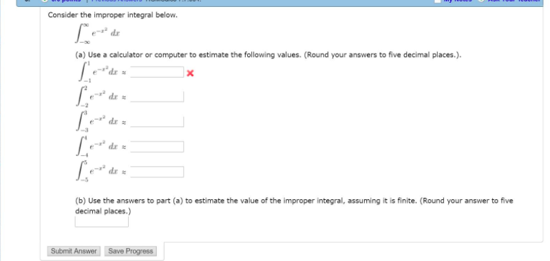 Solved Consider the improper Integral below. _-infty ^infty | Chegg.com