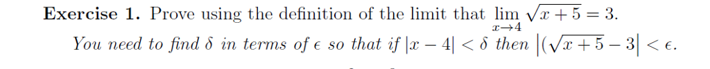 Solved Prove using the definition of the limit that lim_x | Chegg.com