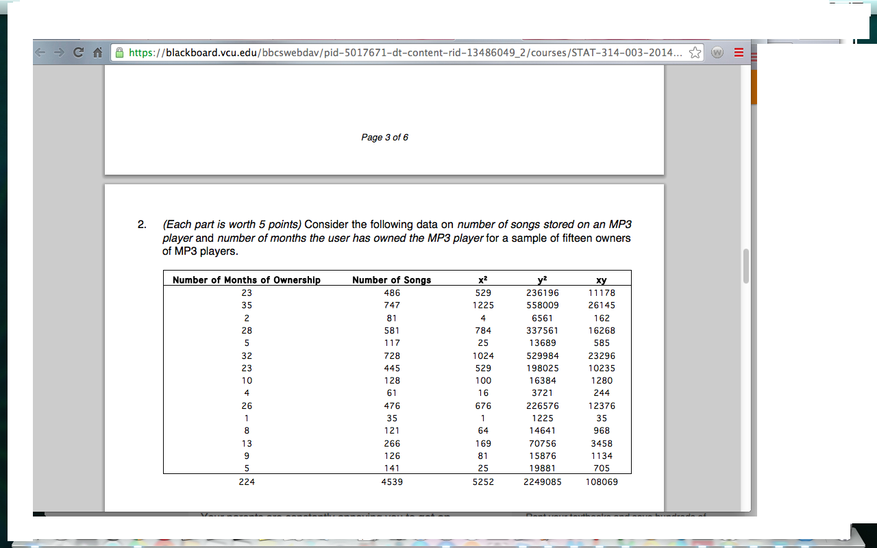 a. Construct a well-labeled scatterplot of the above | Chegg.com