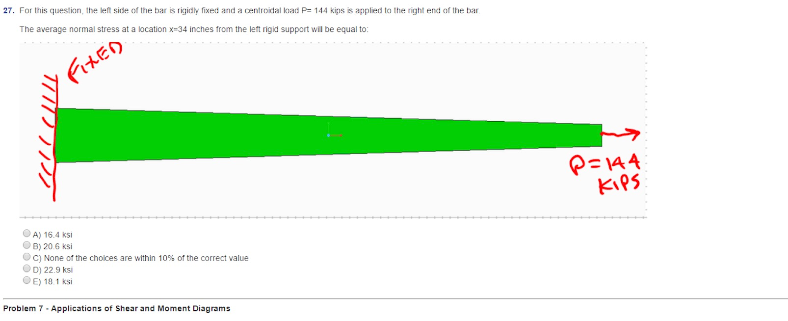 Solved Problem 6 Fundamental Principles Axial Stress/Strain | Chegg.com