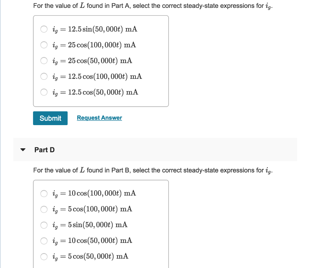 Solved Constants Part A The source voltage in the circuit in | Chegg.com